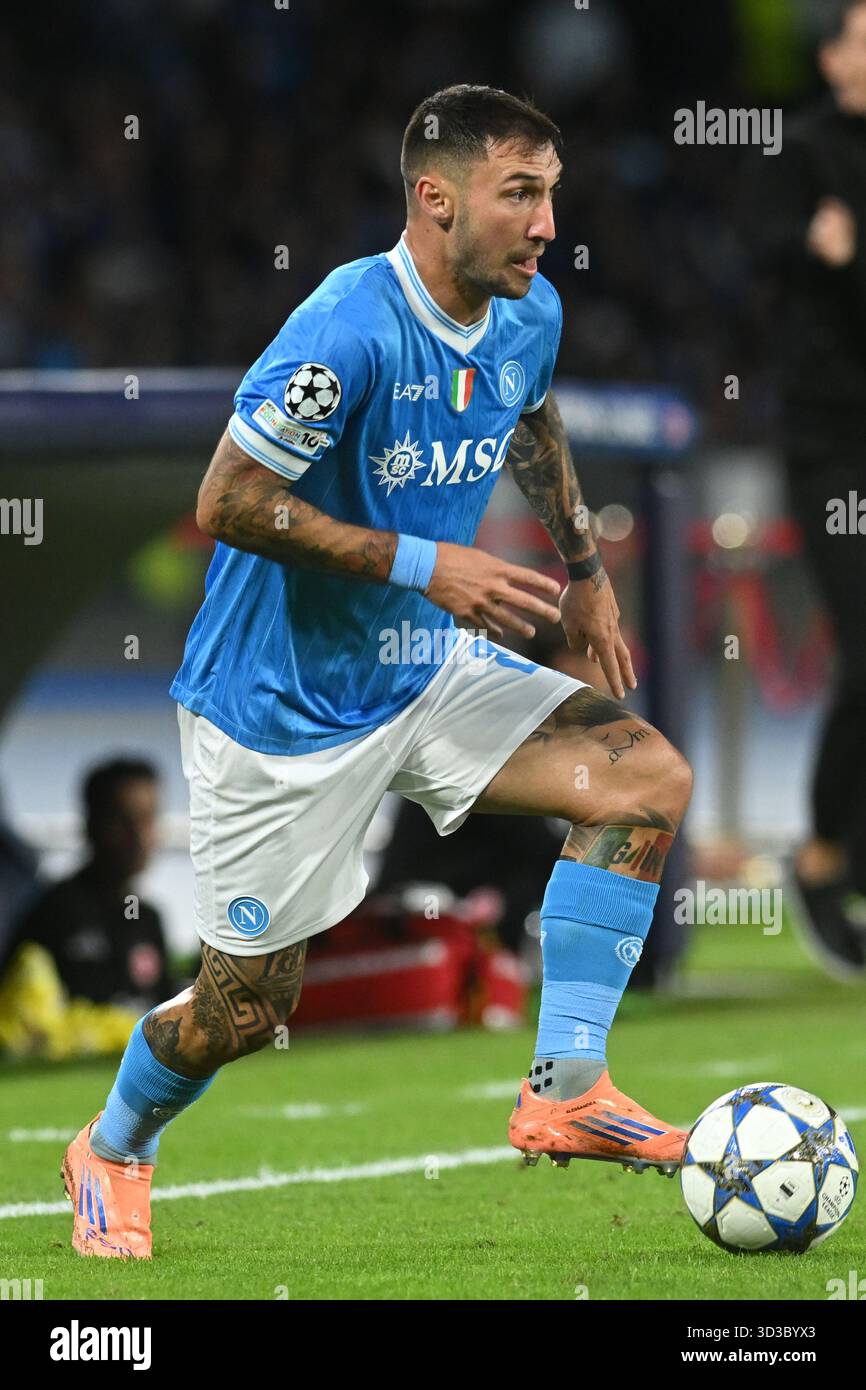 11/4/2025 Matteo Politano of SSC Napoli in action during the Uefa Champions League match between ...