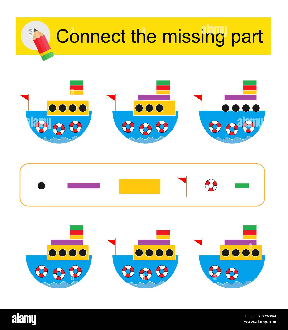 Educational games kids connect Stock Vector Images - Alamy