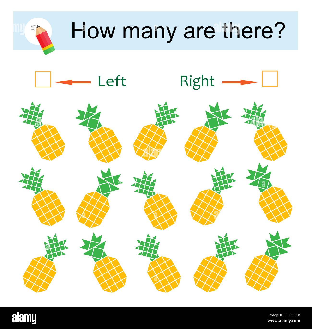 Left right educational game Stock Vector Images - Alamy