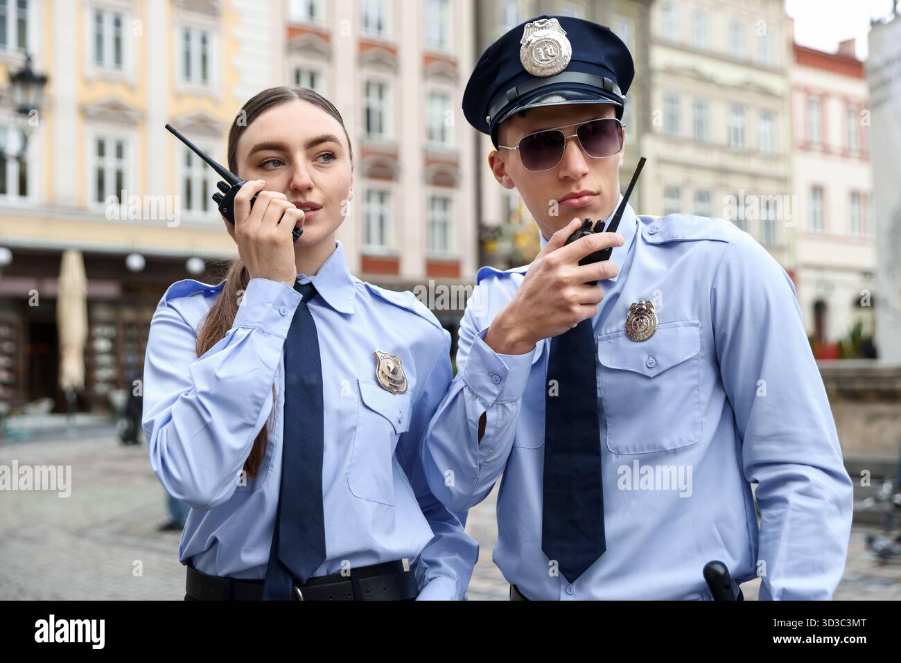 First police radios hi-res stock photography and images - Alamy