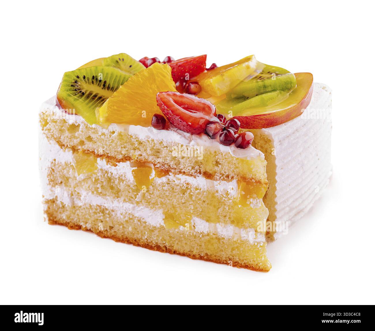 Food sponge cake berries Cut Out Stock Images & Pictures - Alamy