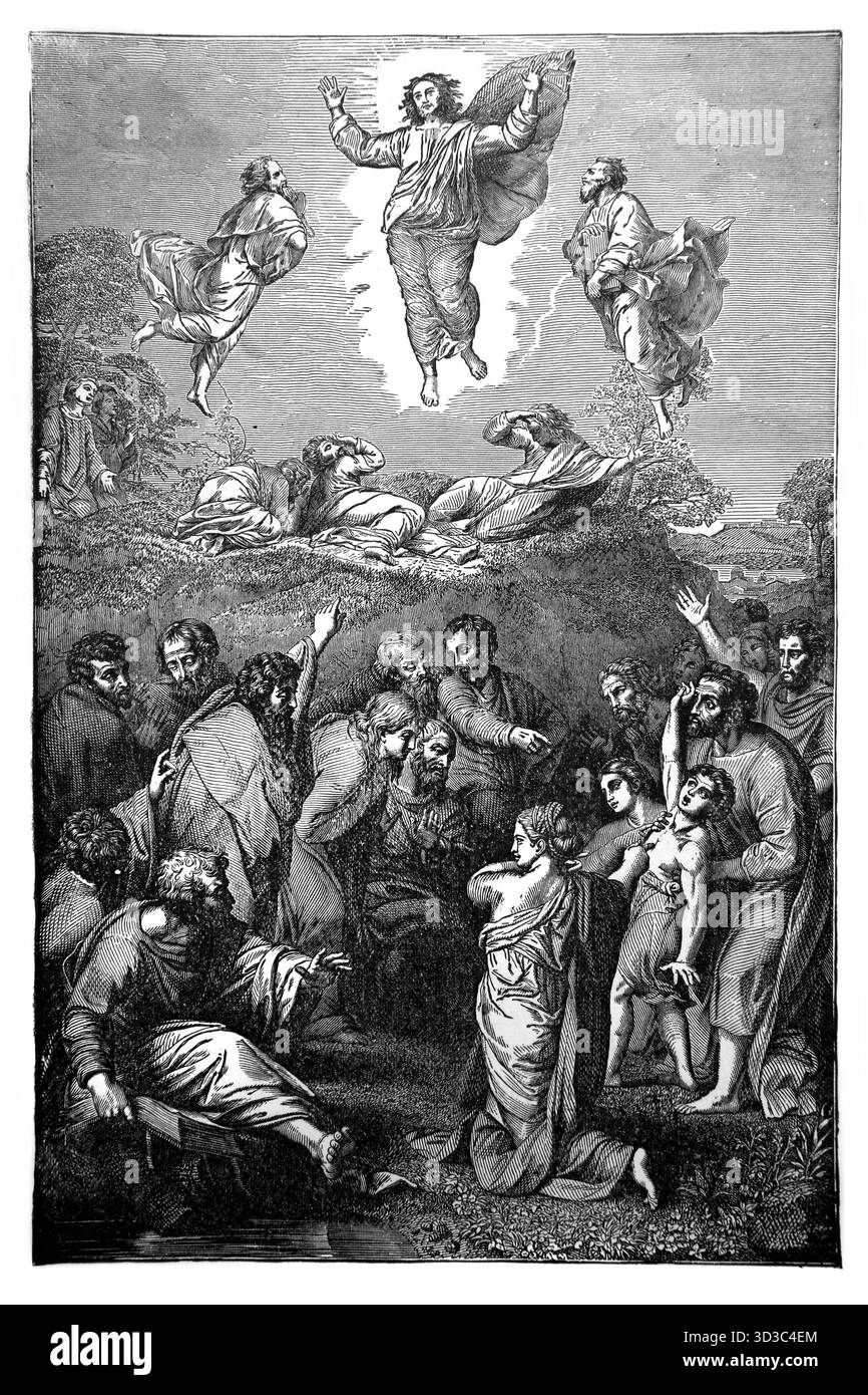 Illustration of Transfiguration of Jesus Christ and Old Testament ...