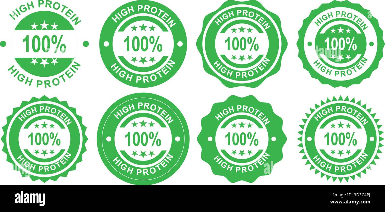 100 percent high protein label hi-res stock photography and images - Alamy