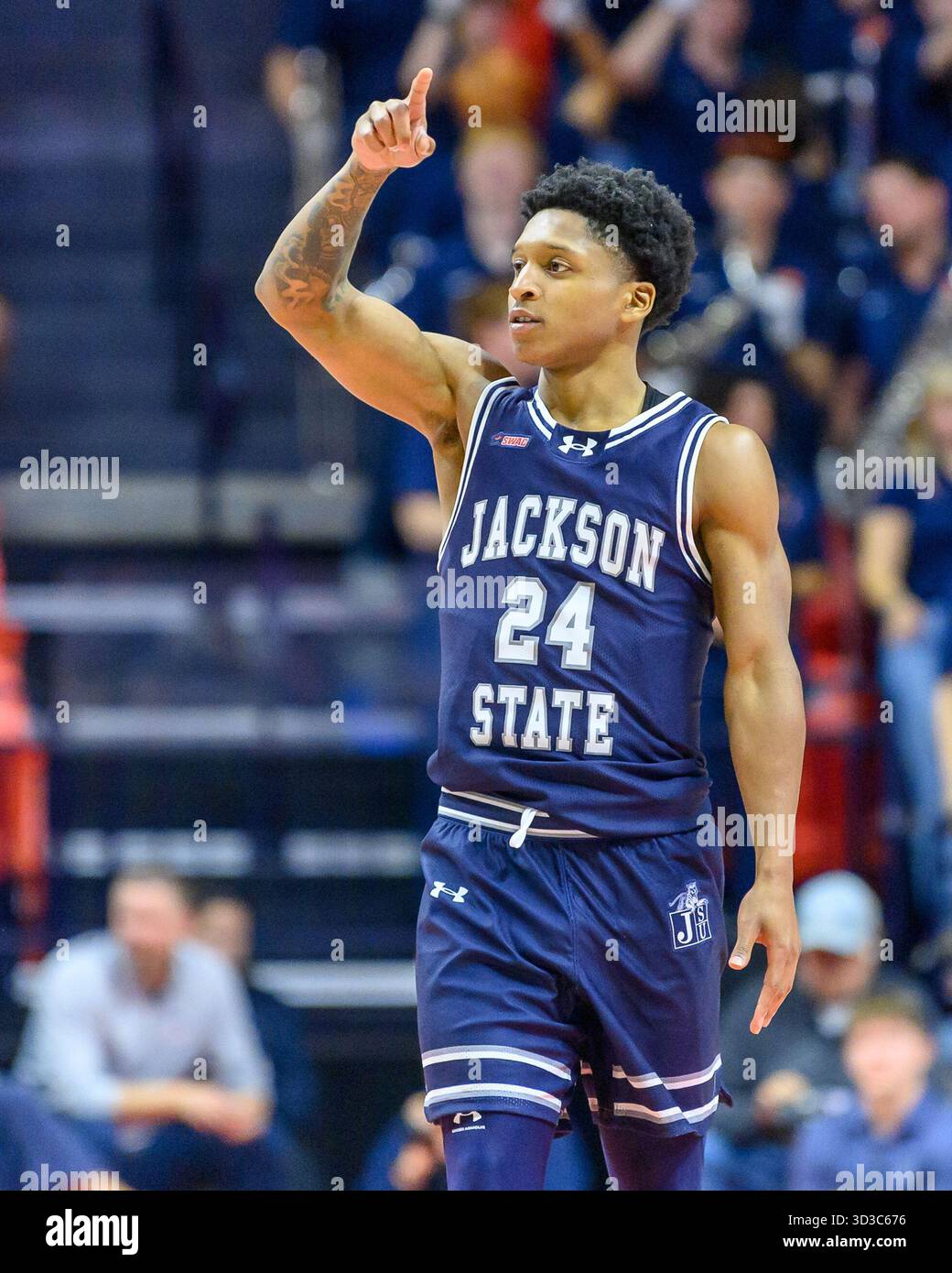 Jackson State guard Daeshun Ruffin during an NCAA college basketball ...