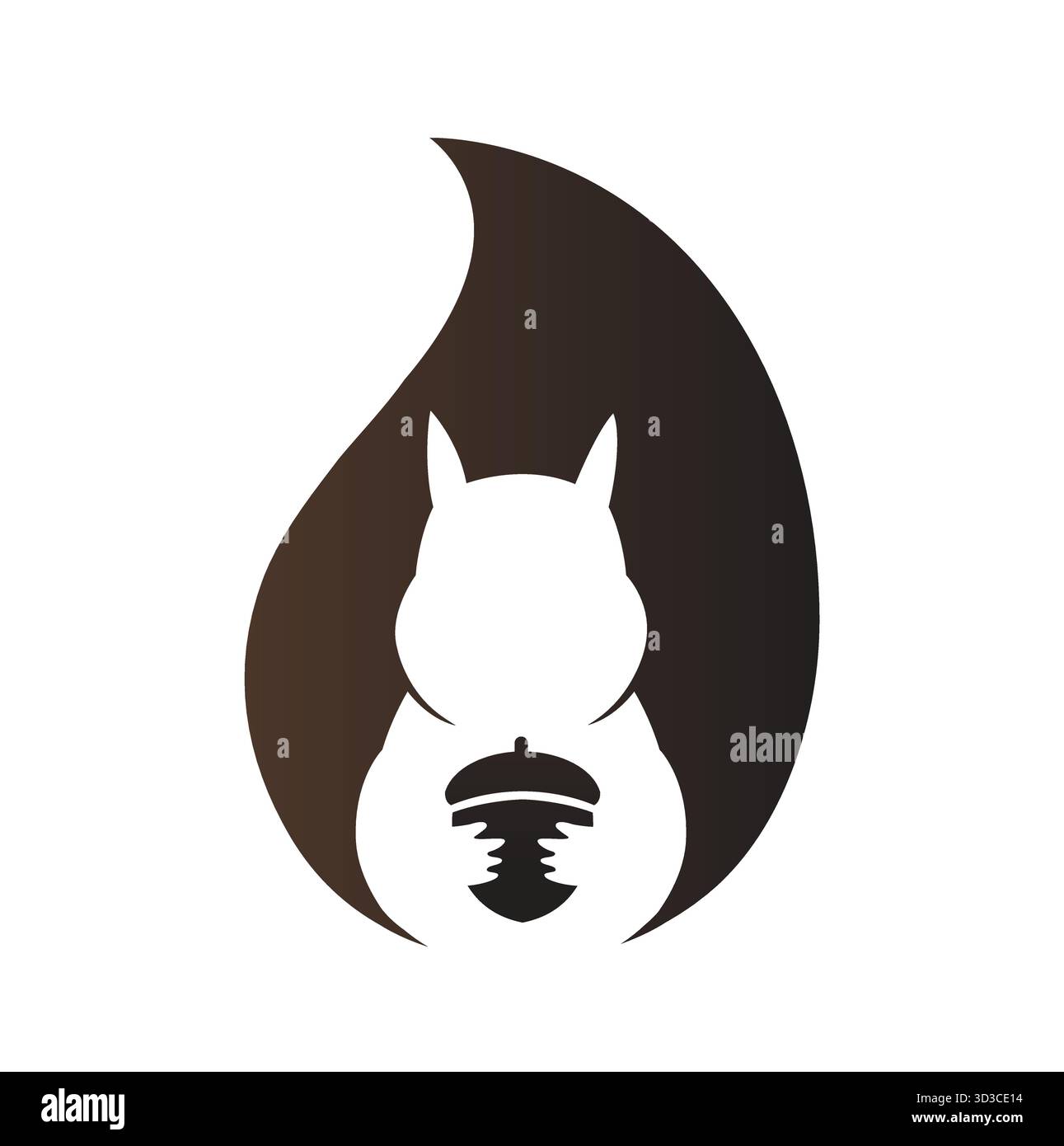 Abstract Squirrel Logo Cute Pet Vector Design Illustration Stock Vector ...