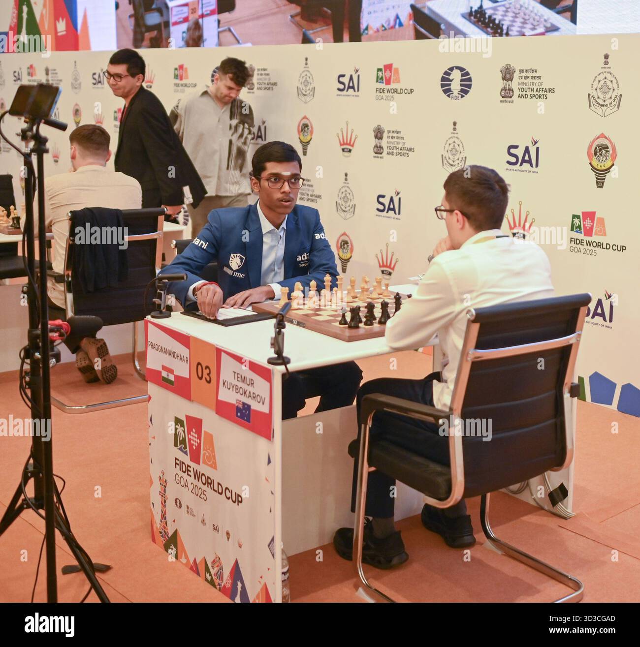 Goa, India. 5th Nov, 2025. Rameshbabu Praggnanandhaa (IND) in the Round ...