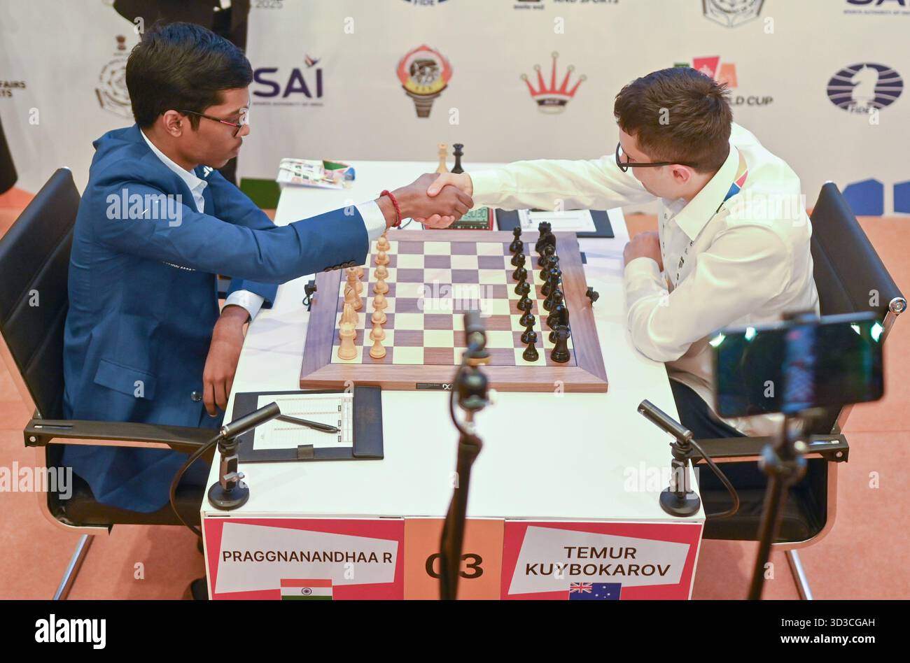 Goa, India. 5th Nov, 2025. Rameshbabu Praggnanandhaa (IND) in the Round ...