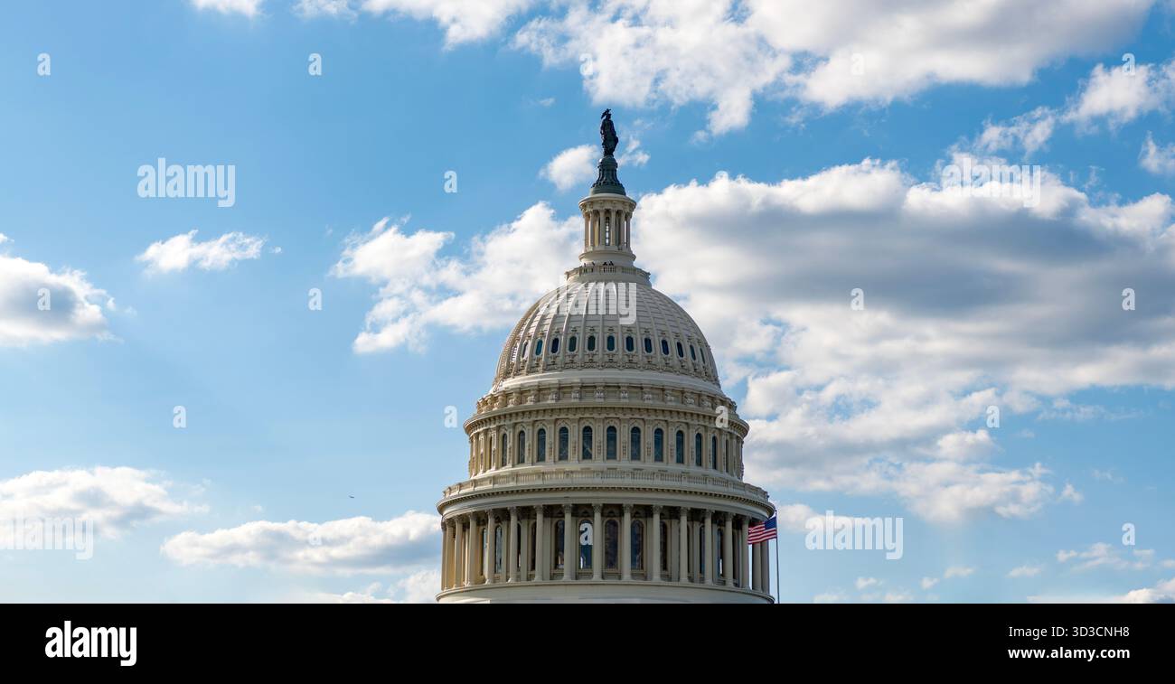 Famous Capitol in Washington DC. Washington DC landmark. Senate and ...