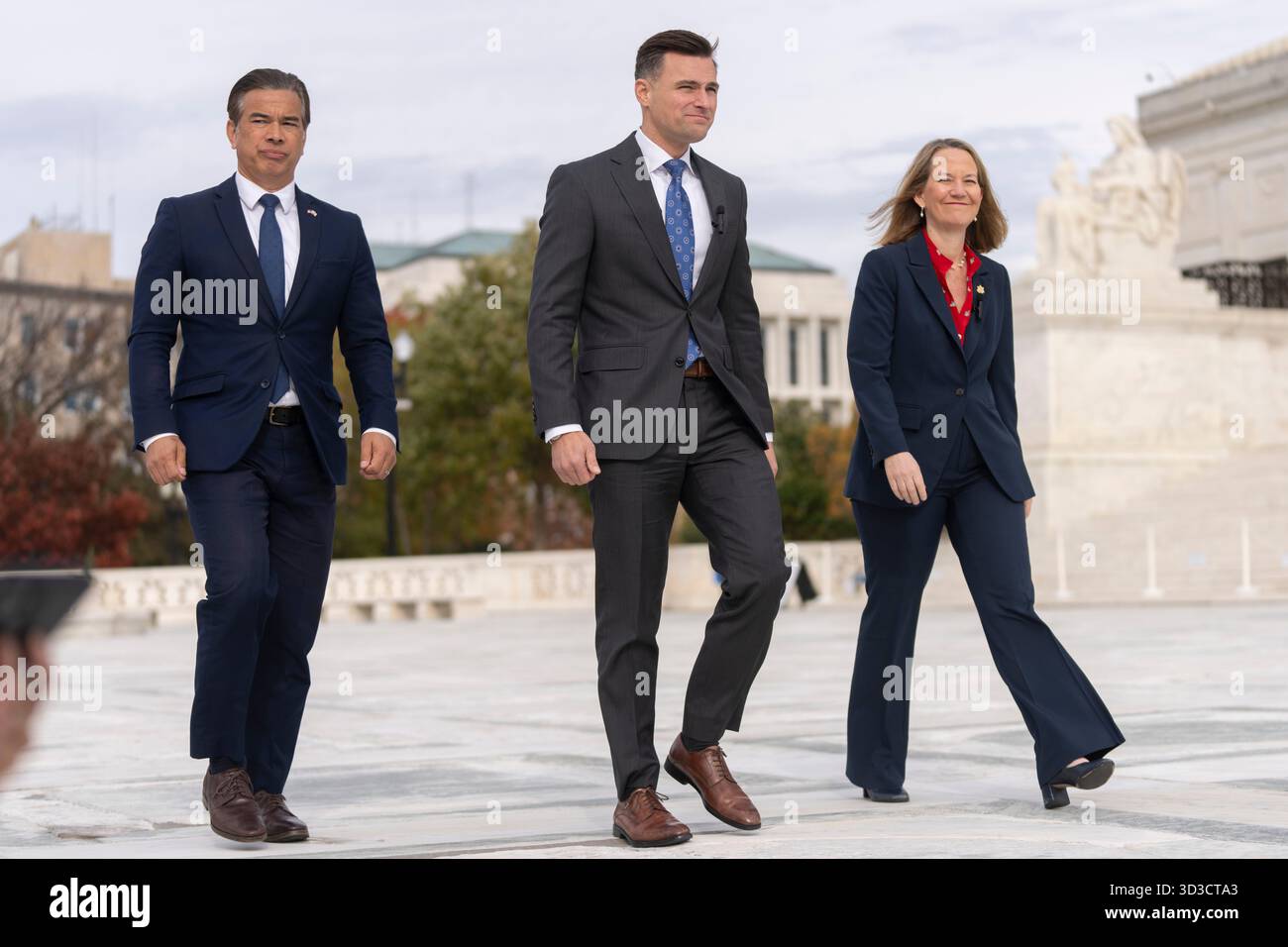 From left, California Attorney General Rob Bonta, Oregon Attorney ...