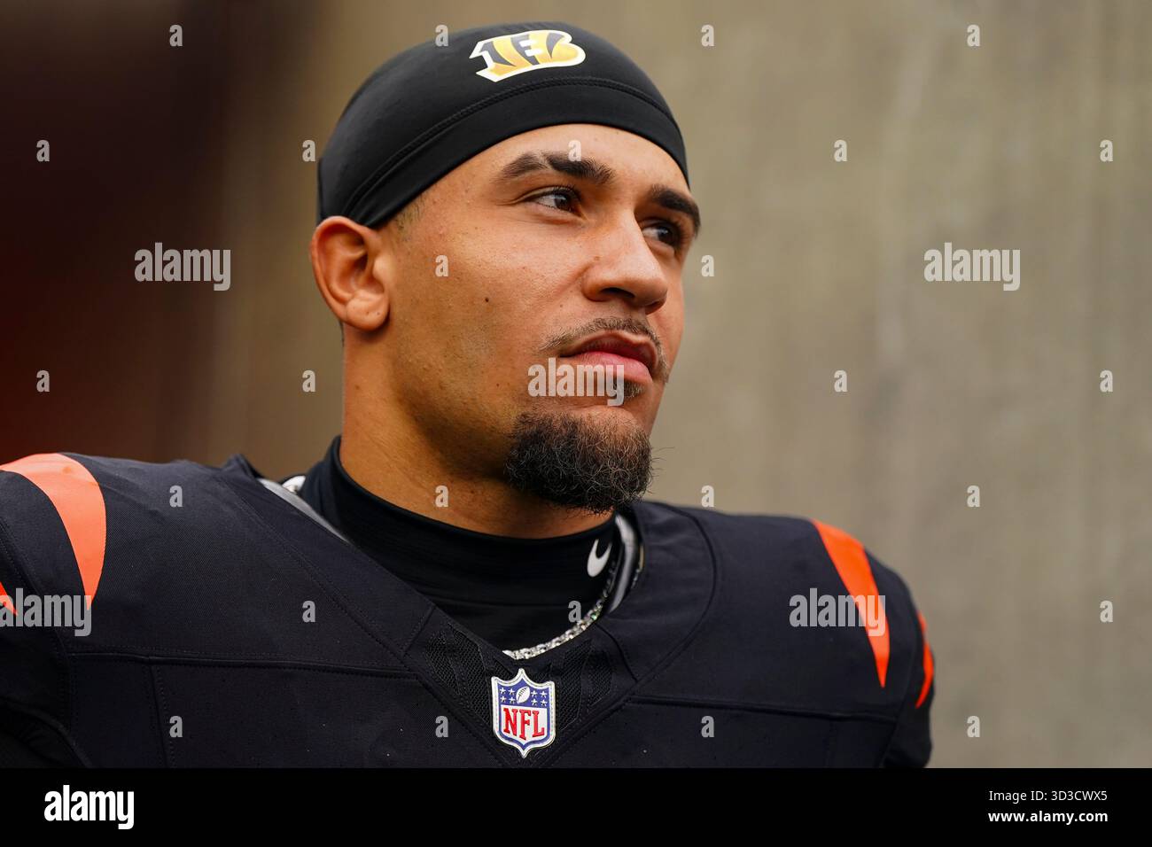 Cincinnati Bengals running back Chase Brown looks on during an NFL ...