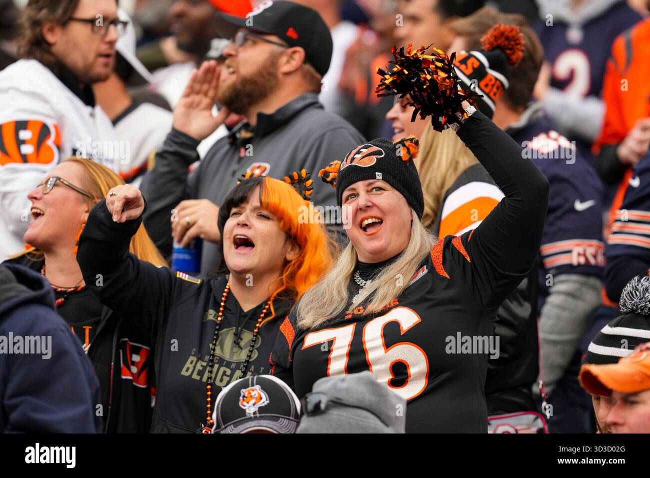 Cincinnati Bengals fans react during an NFL football game against the ...