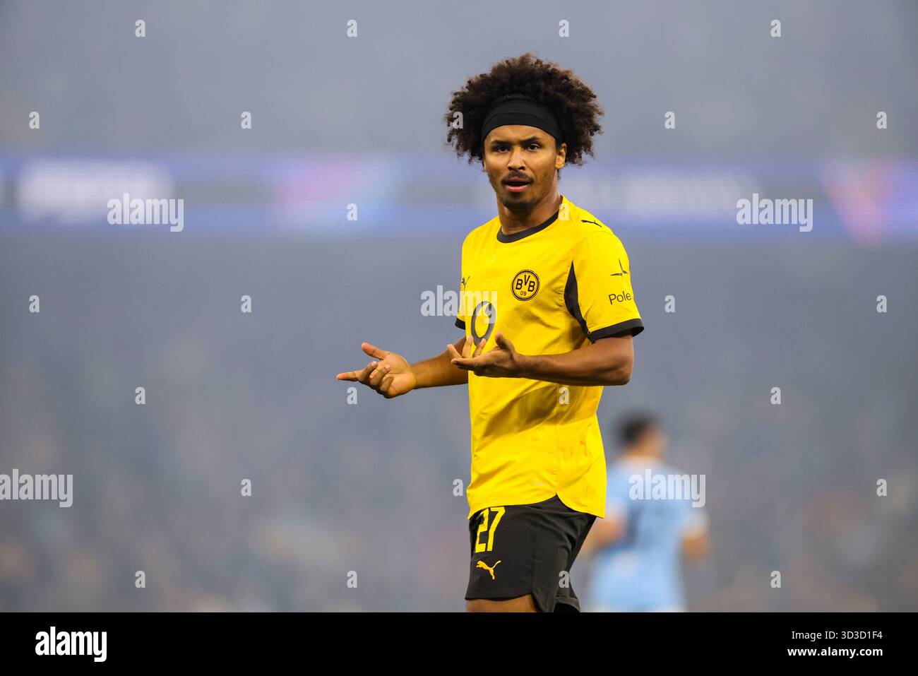 Borussia Dortmund forward Karim Adeyemi (27) during the Manchester City ...