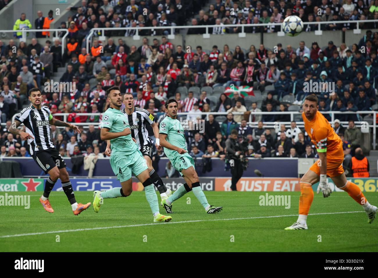 NEWCASTLE, UK - 5th Nov 2025: Dan Burn of Newcastle United scores his ...