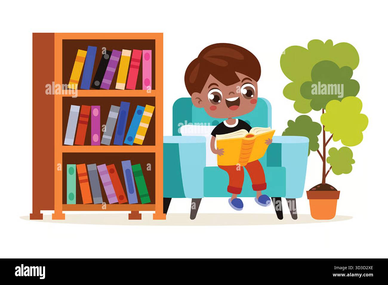 Reading to friends Cut Out Stock Images & Pictures - Alamy