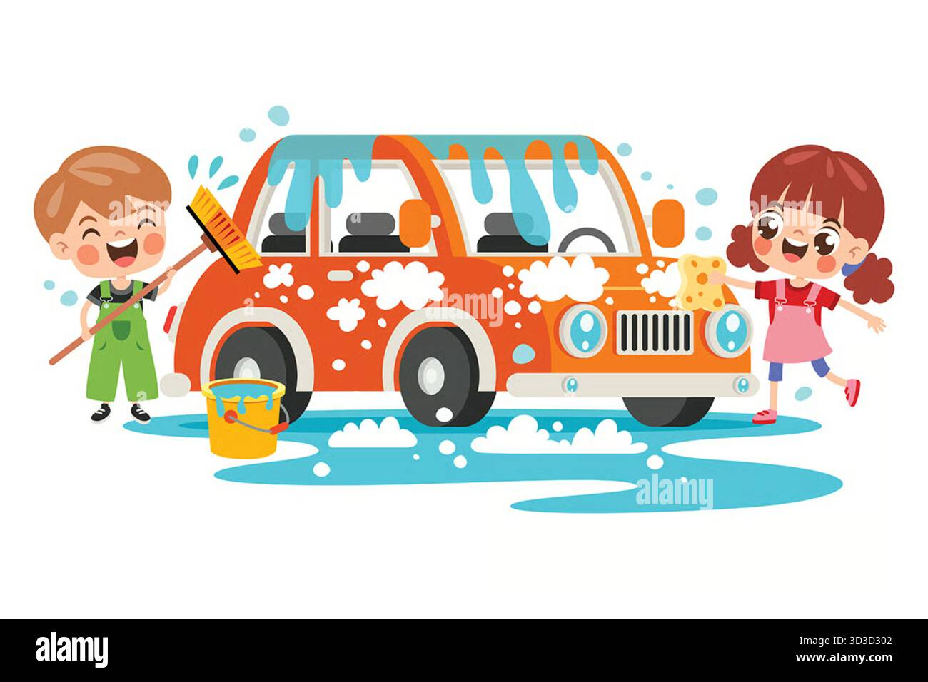 Washing activity Cut Out Stock Images & Pictures - Alamy