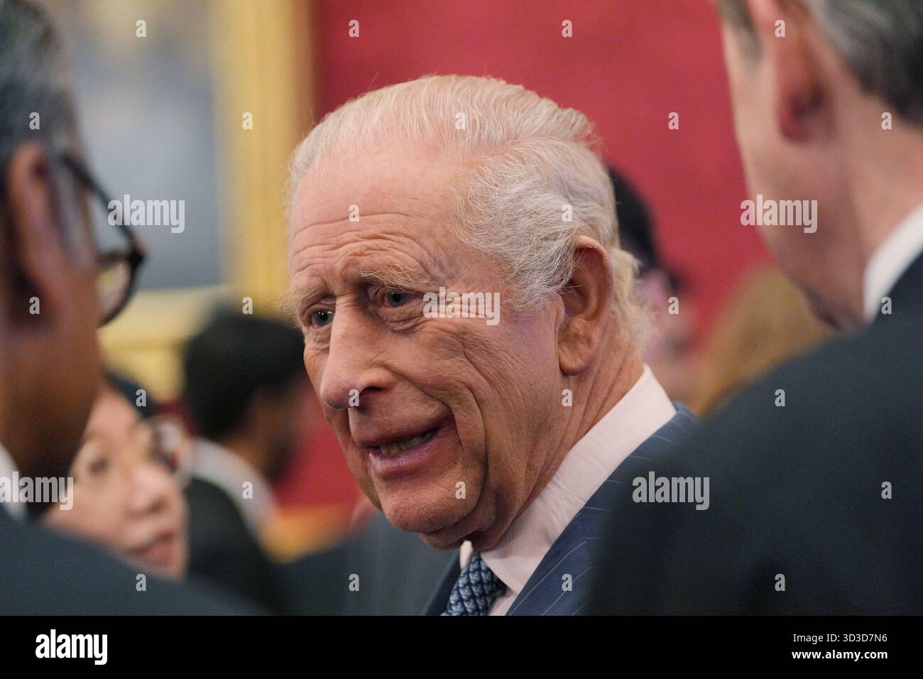 King Charles III during a reception for the 2025 Queen Elizabeth Prize ...