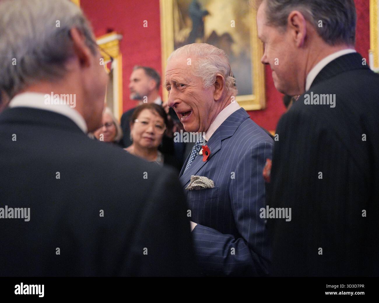 King Charles III during a reception for the 2025 Queen Elizabeth Prize ...