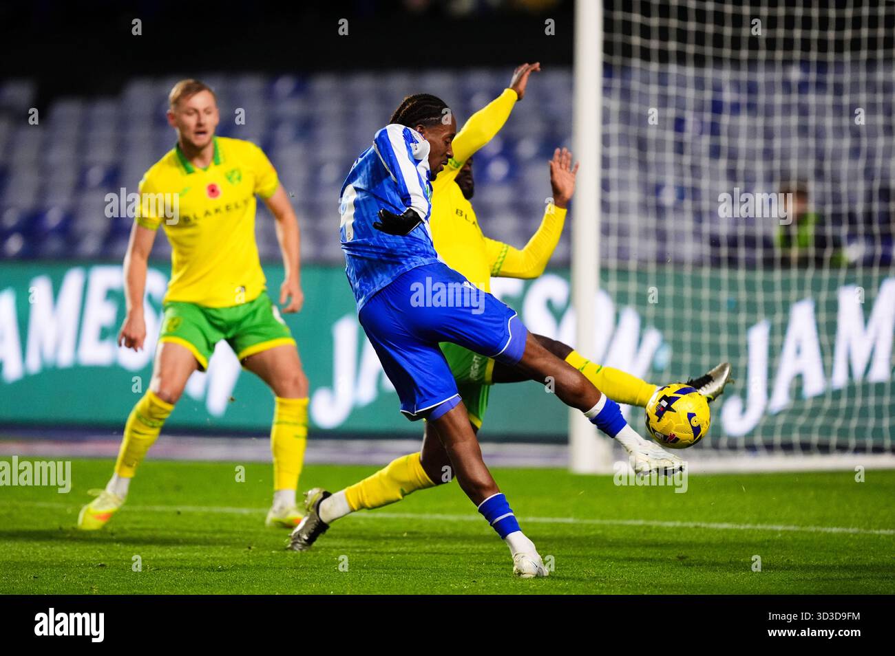 Sheffield Wednesday's Jamal Lowe shoots towards goal during the Sky Bet ...