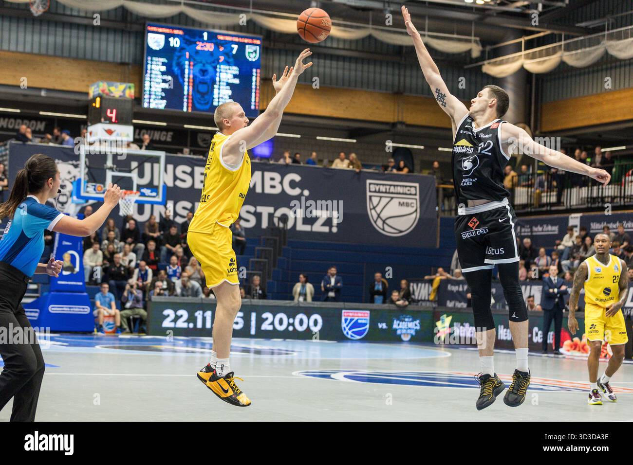 05.11.2025, Stadthalle, Weißenfels, GER, European North Basketball ...