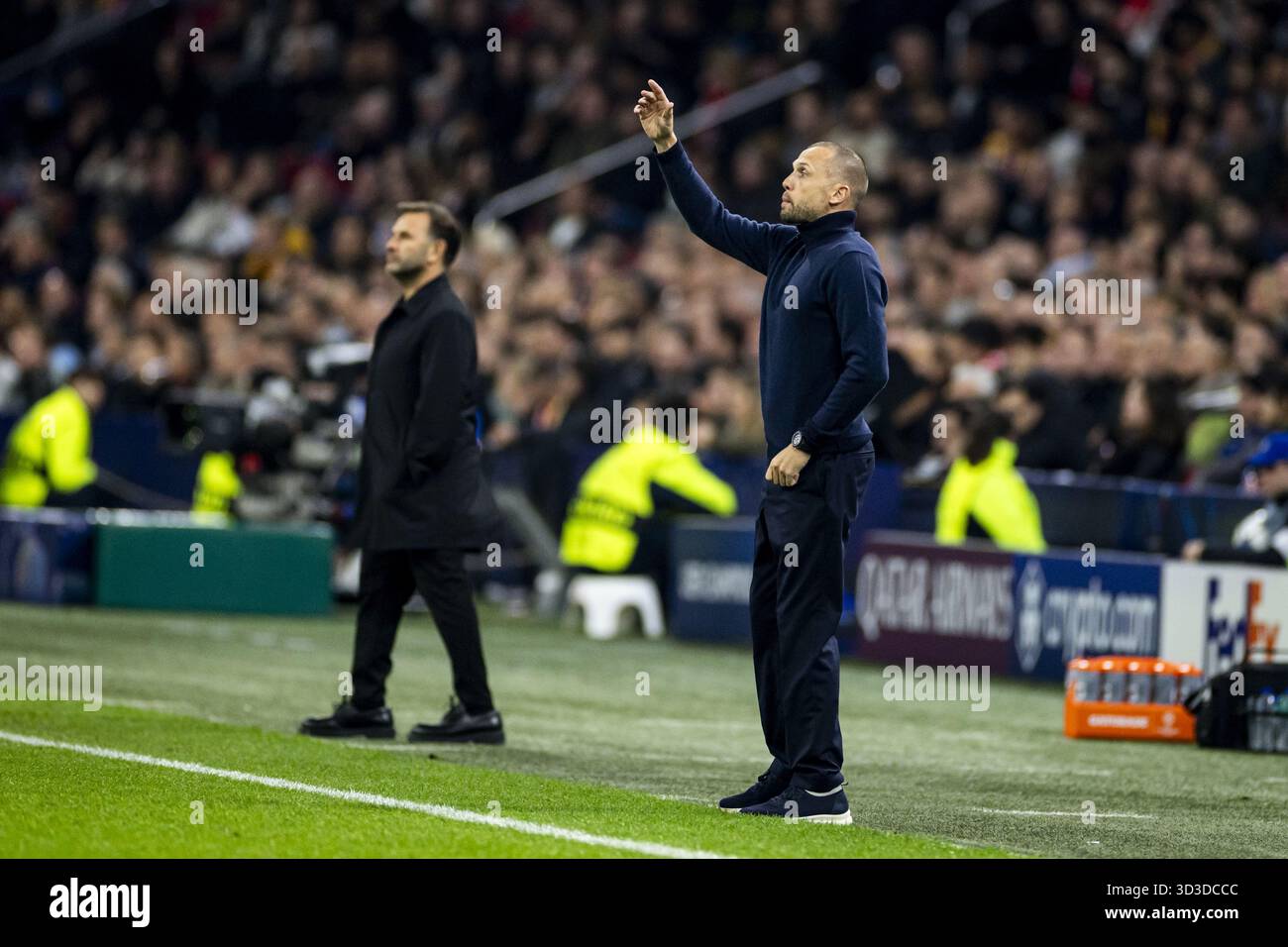 AMSTERDAM - Ajax coach Johnny Heitinga during the UEFA Champions League ...