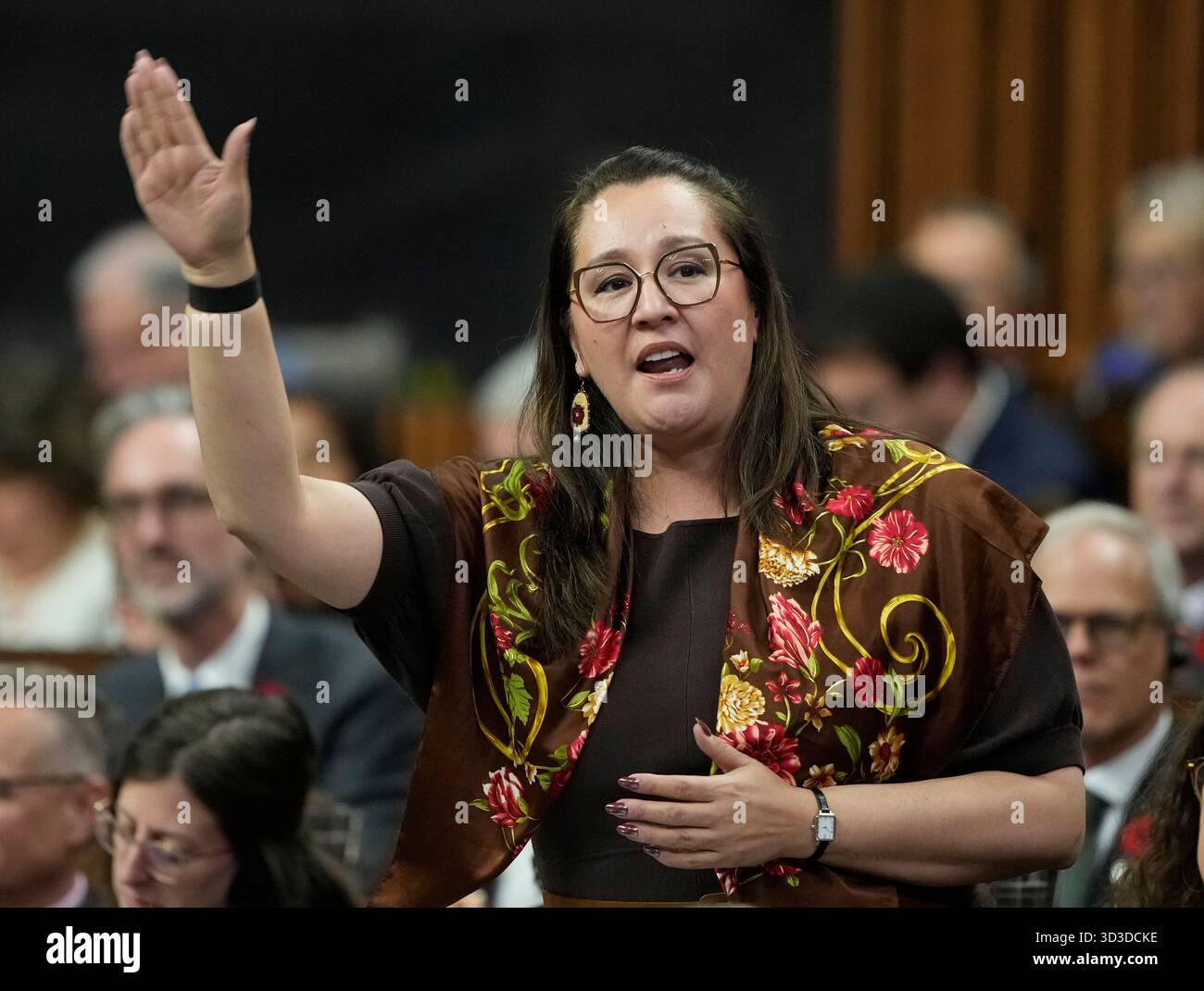 Indigenous Services Minister Mandy Gull-Masty rises during Question ...