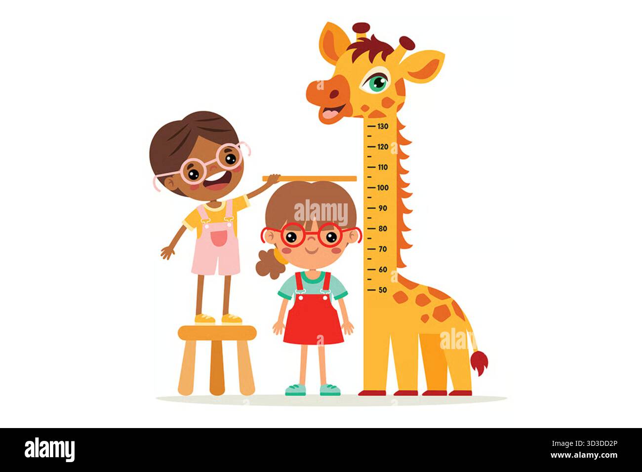 Kid Measuring Height Stock Photo - Alamy