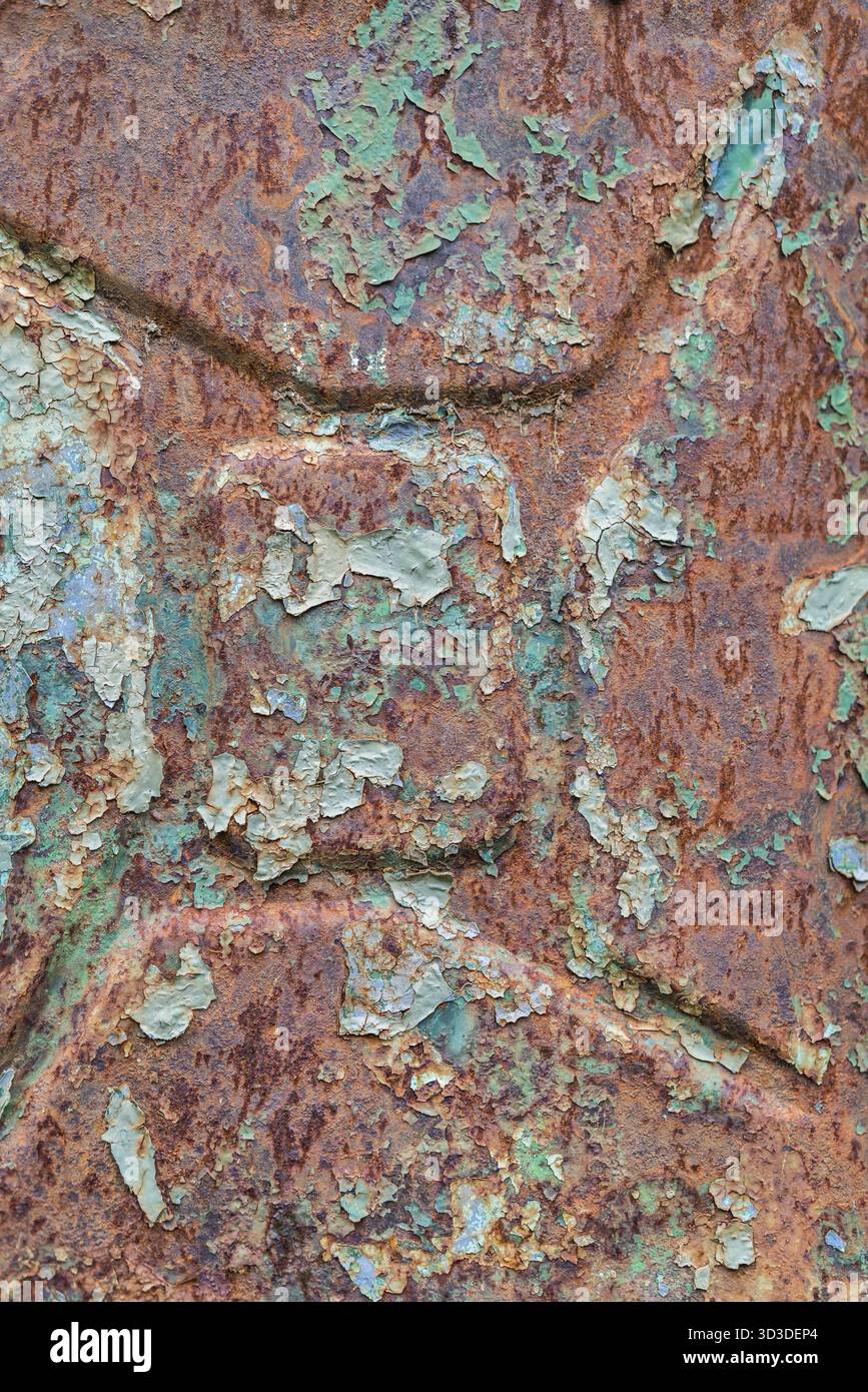 Colorful texture of a decaying old rusty gasoline canister Stock Photo ...