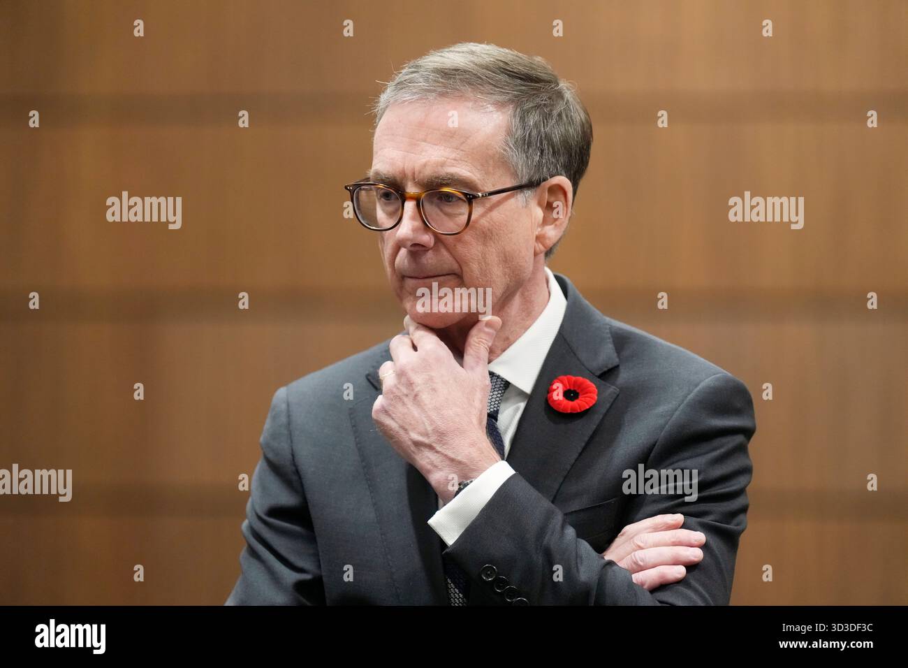 Bank of Canada Governor Tiff Macklem waits to appear at the Finance ...