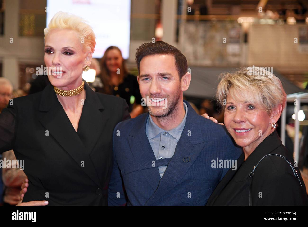 Brigitte Nielsen, Marcel Remus mit Mutter Silke Remus bei der ...