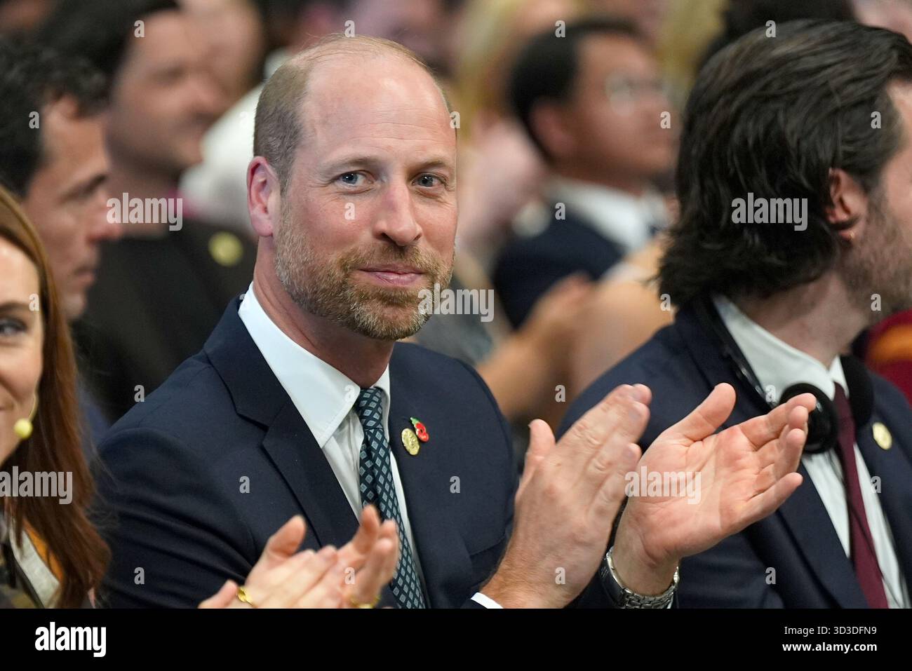 The Prince of Wales attends the Earthshot Prize Impact Assembly in Pier Maua, on day three of ...