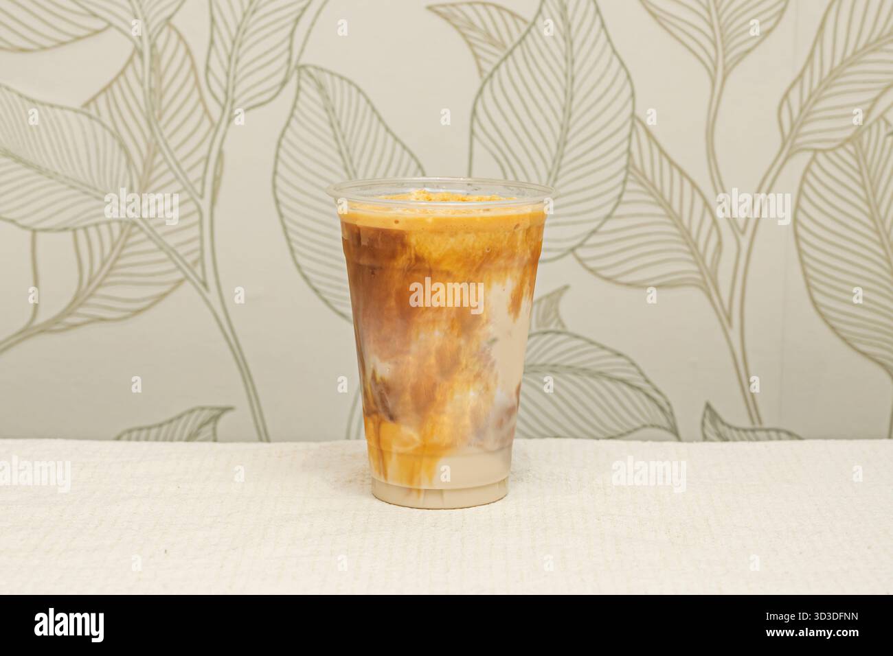 Coconut and vanilla iced latte with washed espresso, natural coconut ...