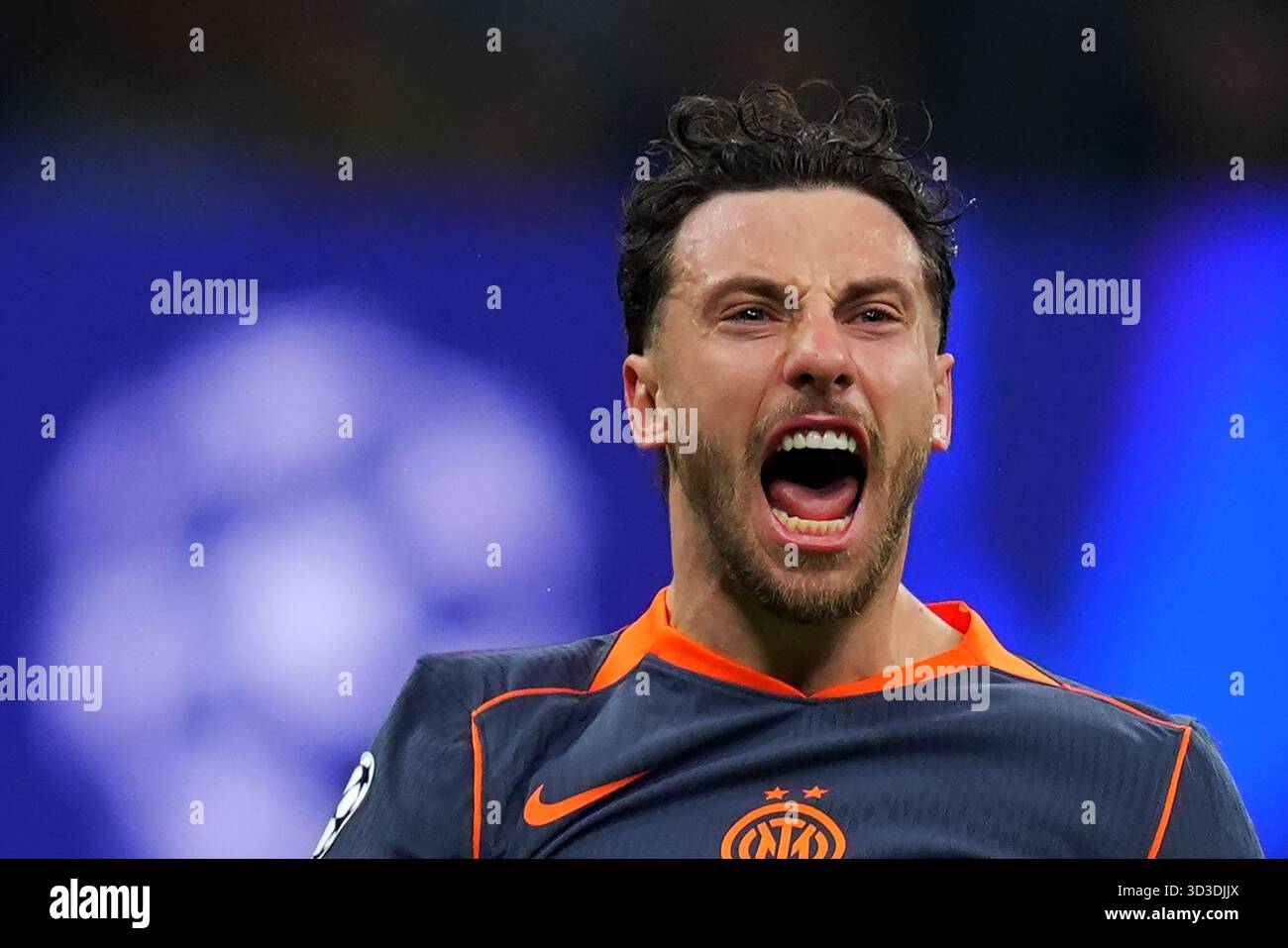 Inter Milan's Carlos Augusto celebrates after scoring 2-1 during the ...