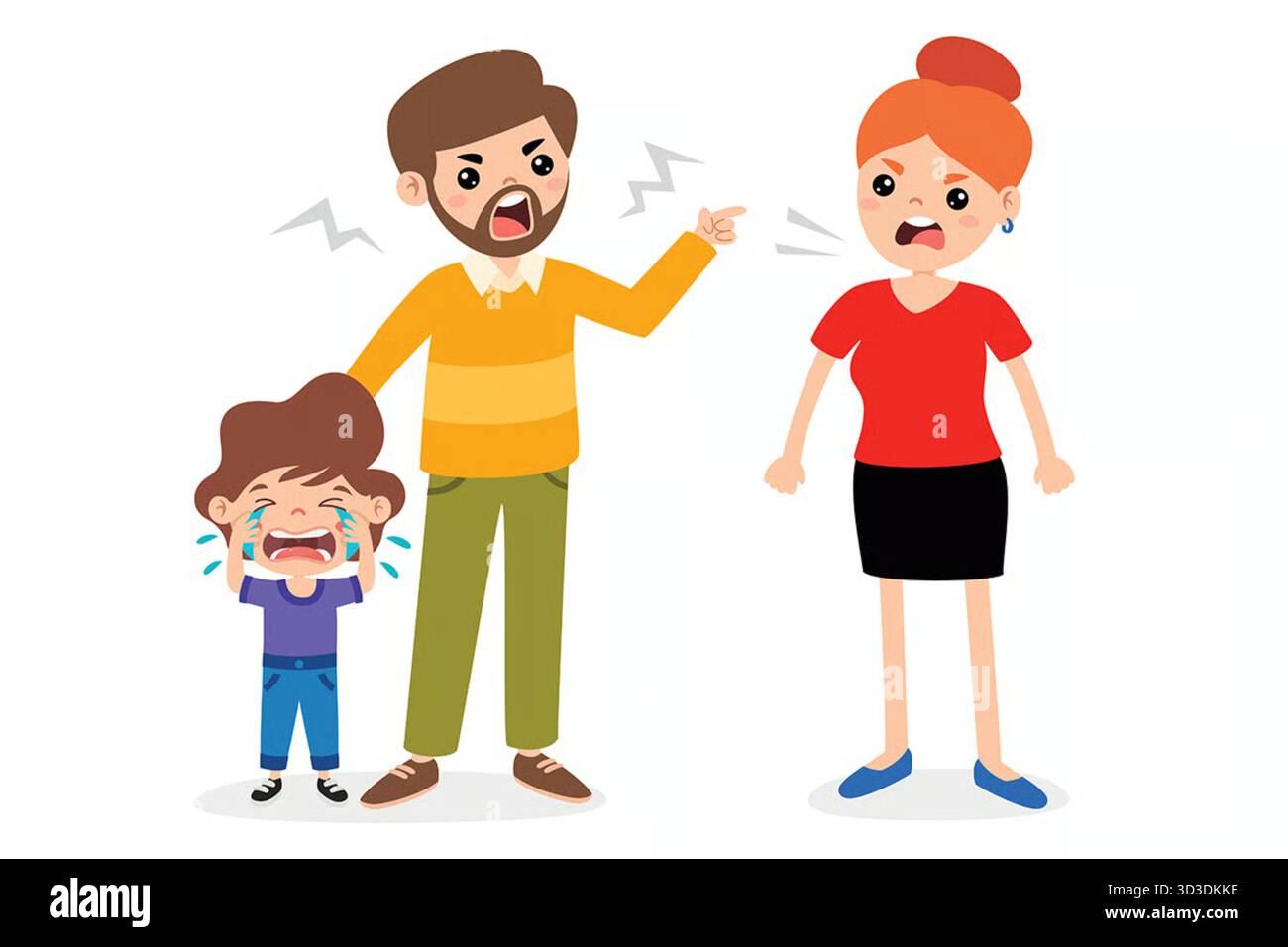 Family with luggage at airport Cut Out Stock Images & Pictures - Alamy