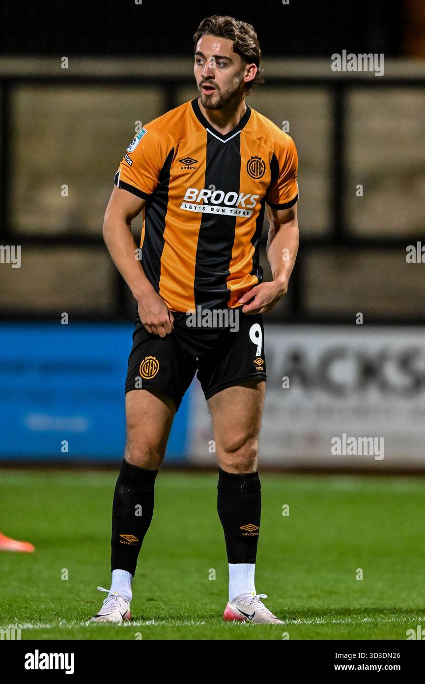 Louis Appere (9 Cambridge United) looks on during the Vertu Trophy ...