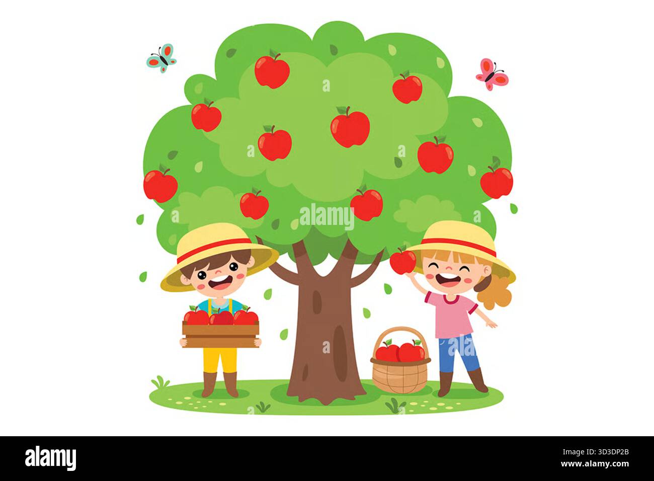 Picking your tree Cut Out Stock Images & Pictures - Alamy