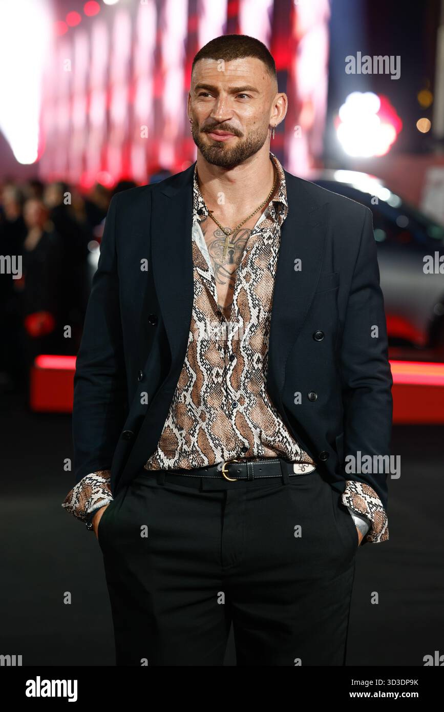 Jake Quickenden poses for photographers upon arrival at the premiere of ...