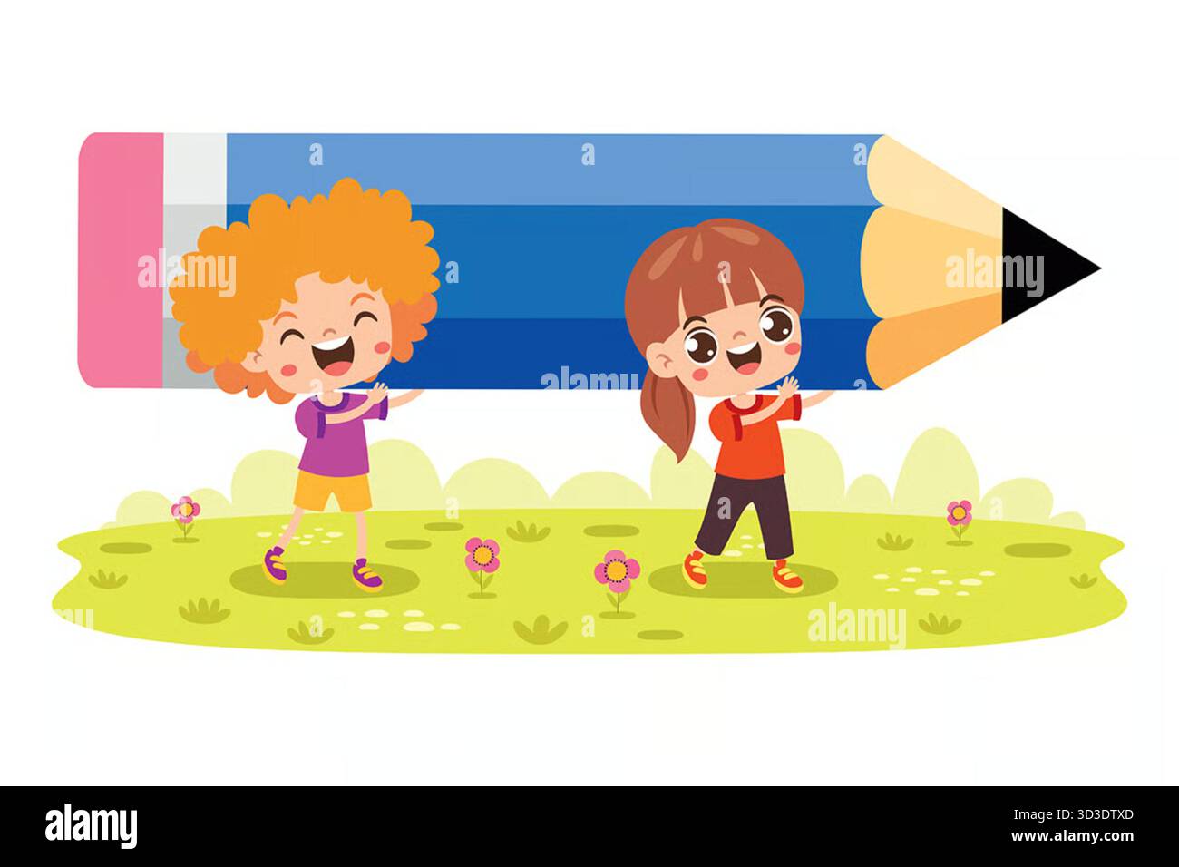 Students learning cartoon Cut Out Stock Images & Pictures - Alamy