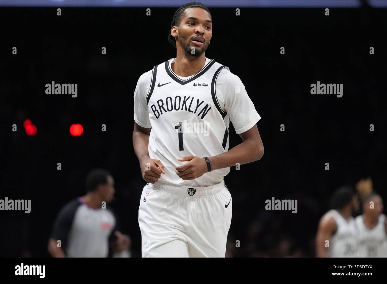Brooklyn Nets' Ziaire Williams during the first half of an NBA ...