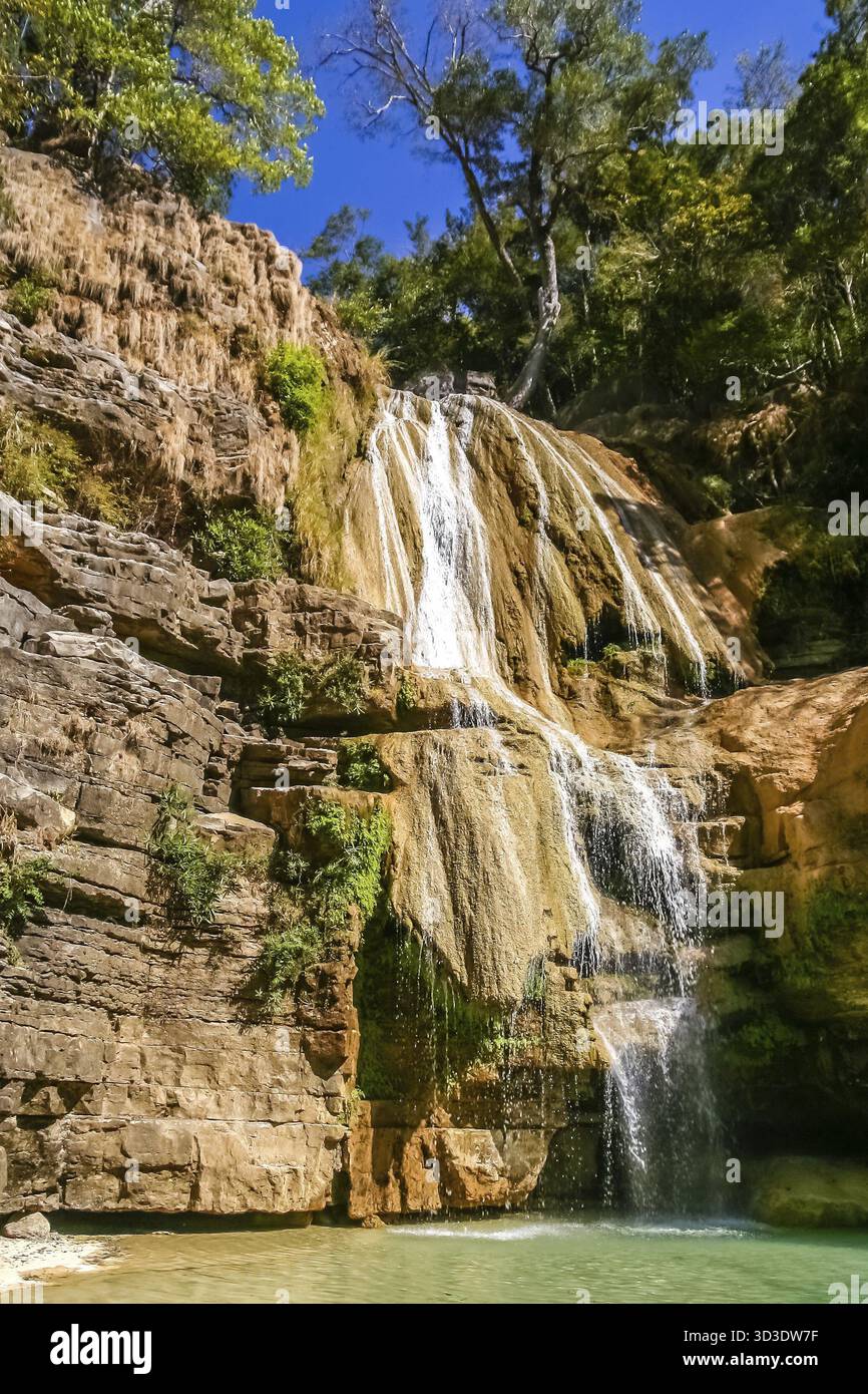 Beautiful waterfall on the Tsiribinha river in Madagascar Stock Photo ...