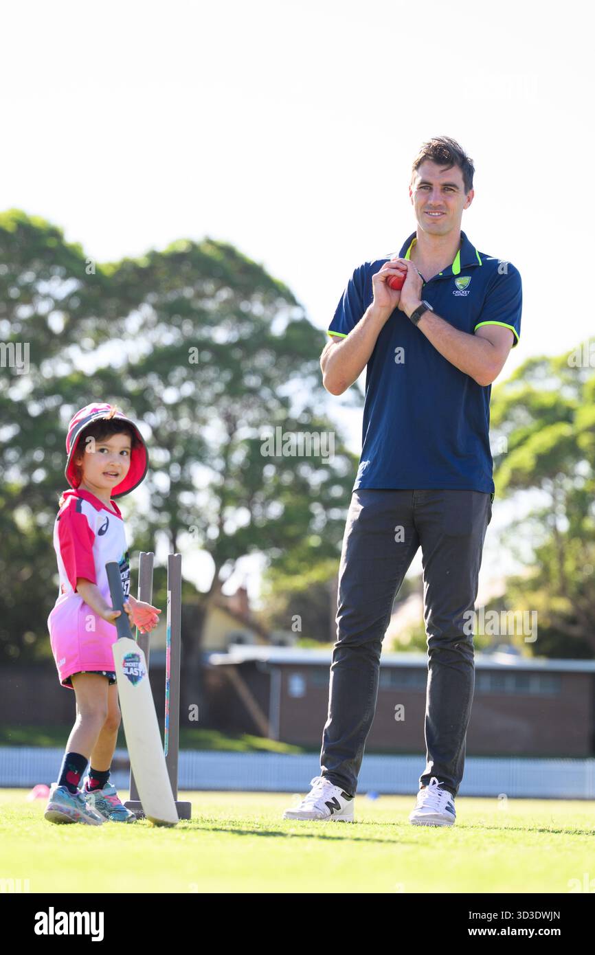 Australian cricketer Pat Cummins takes part in a training drill with ...