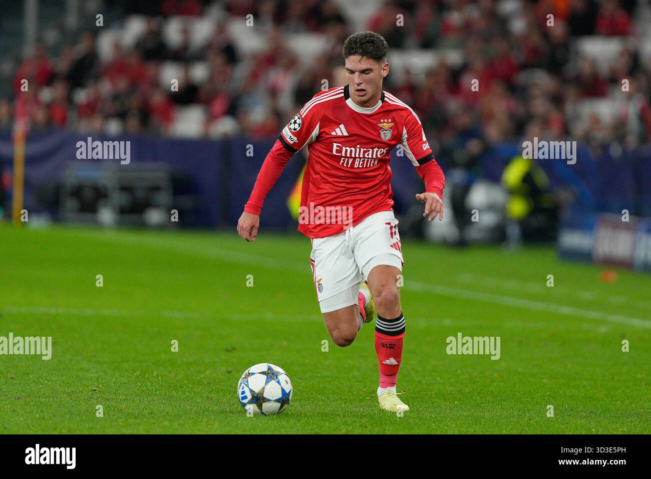 Georgiy Sudakov of SL Benfica in action during UEFA Champions League ...