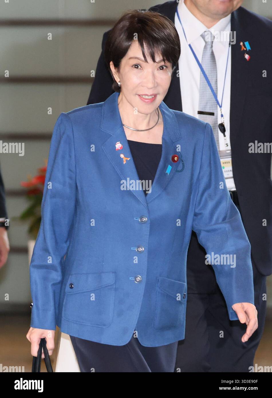 Japanese Prime Minister Sanae Takaichi arrives at the Prime Minister's ...