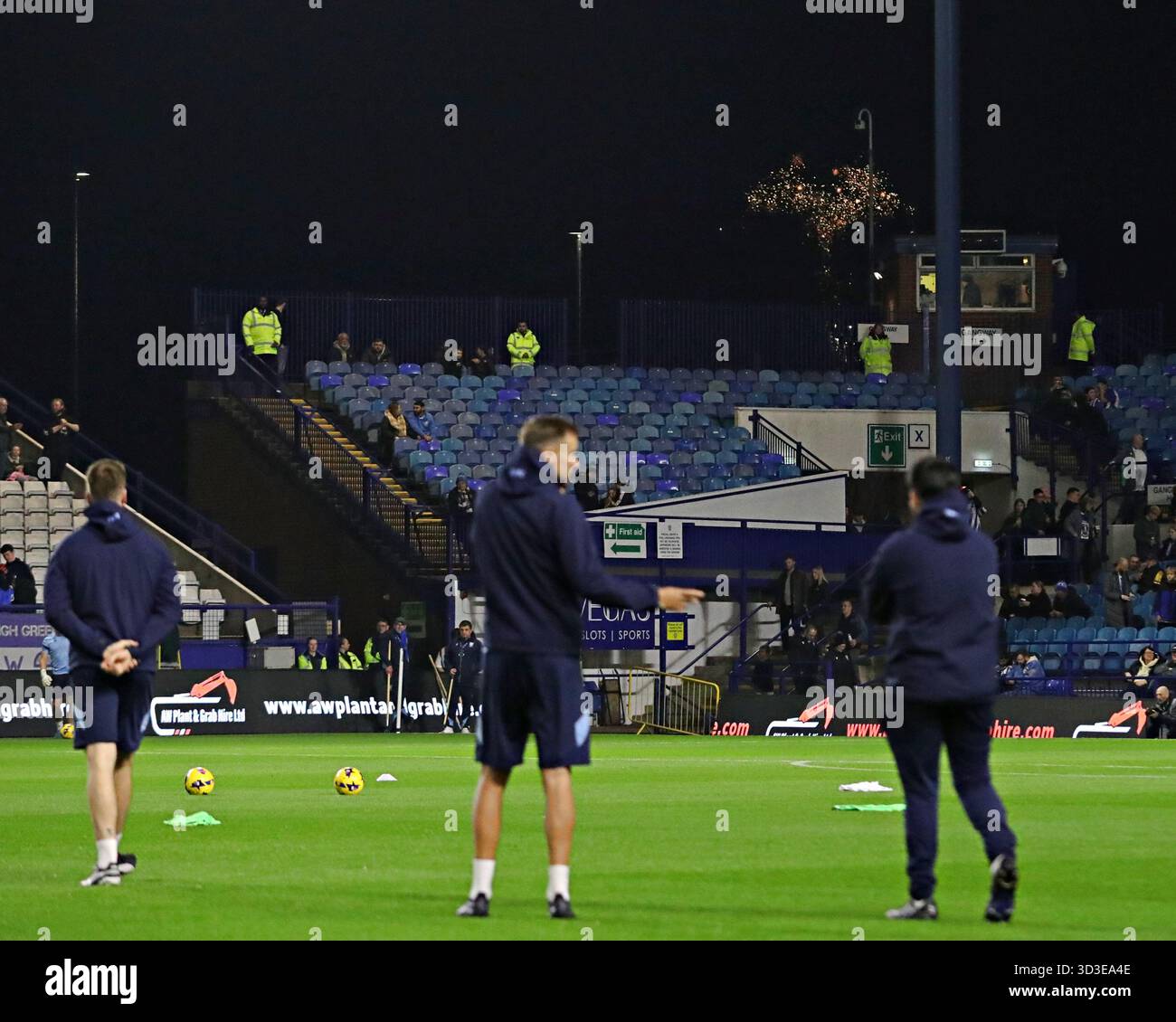 A firework explodes before the Sky Bet Championship match Sheffield ...