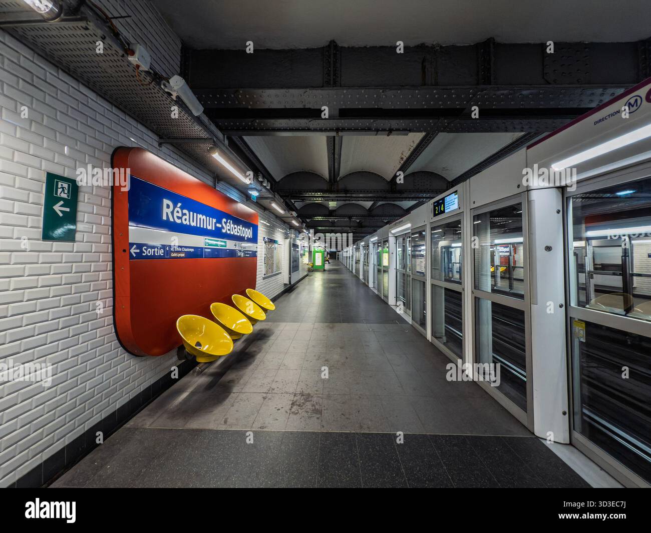 PARIS, FRANCE - JUNE 22, 2025: Reaumur - Sebastopol station on Paris ...