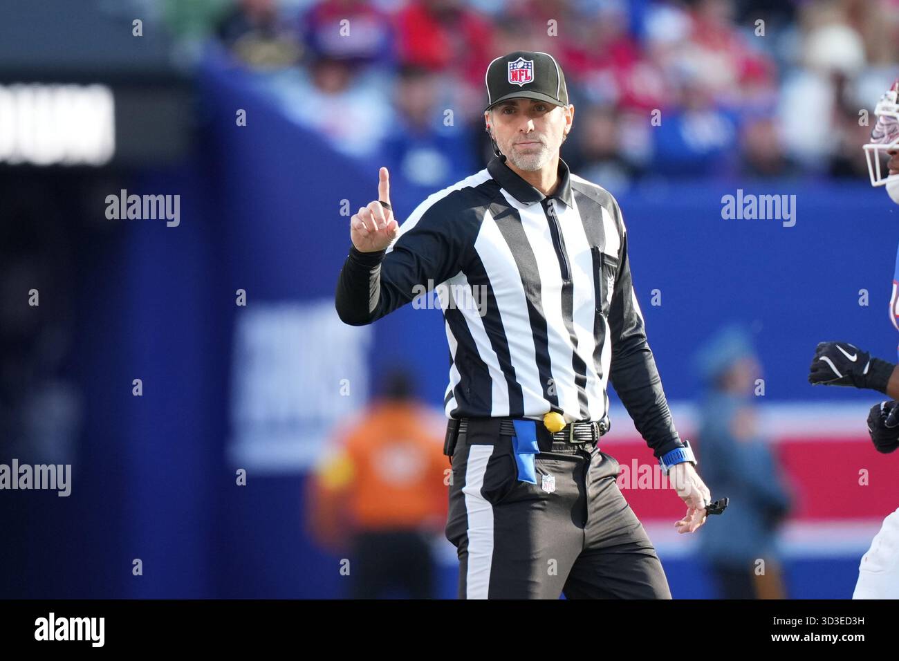 Down judge Max Causey (21) signals a first down to another official ...