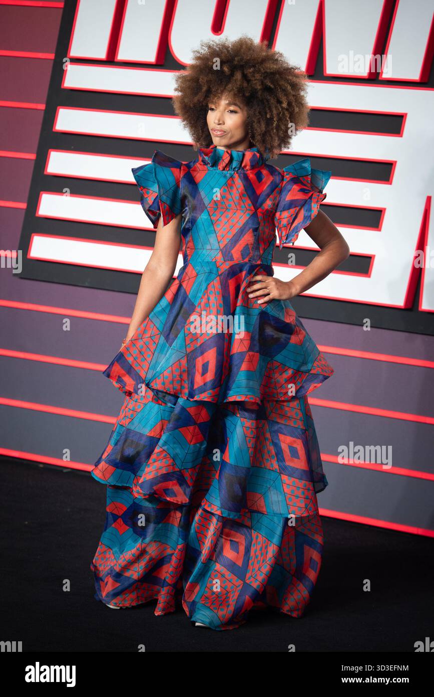 Vanessa Ford attends "The Running Man" UK Premiere at Odeon Luxe ...