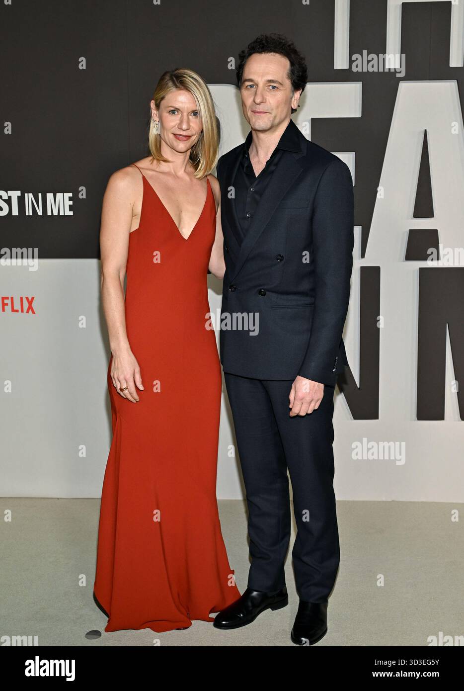 Claire Danes, left, and Matthew Rhys attend the Netflix special ...
