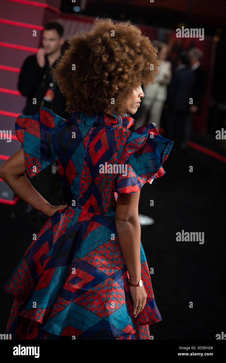 Vanessa Ford attends "The Running Man" UK Premiere at Odeon Luxe ...