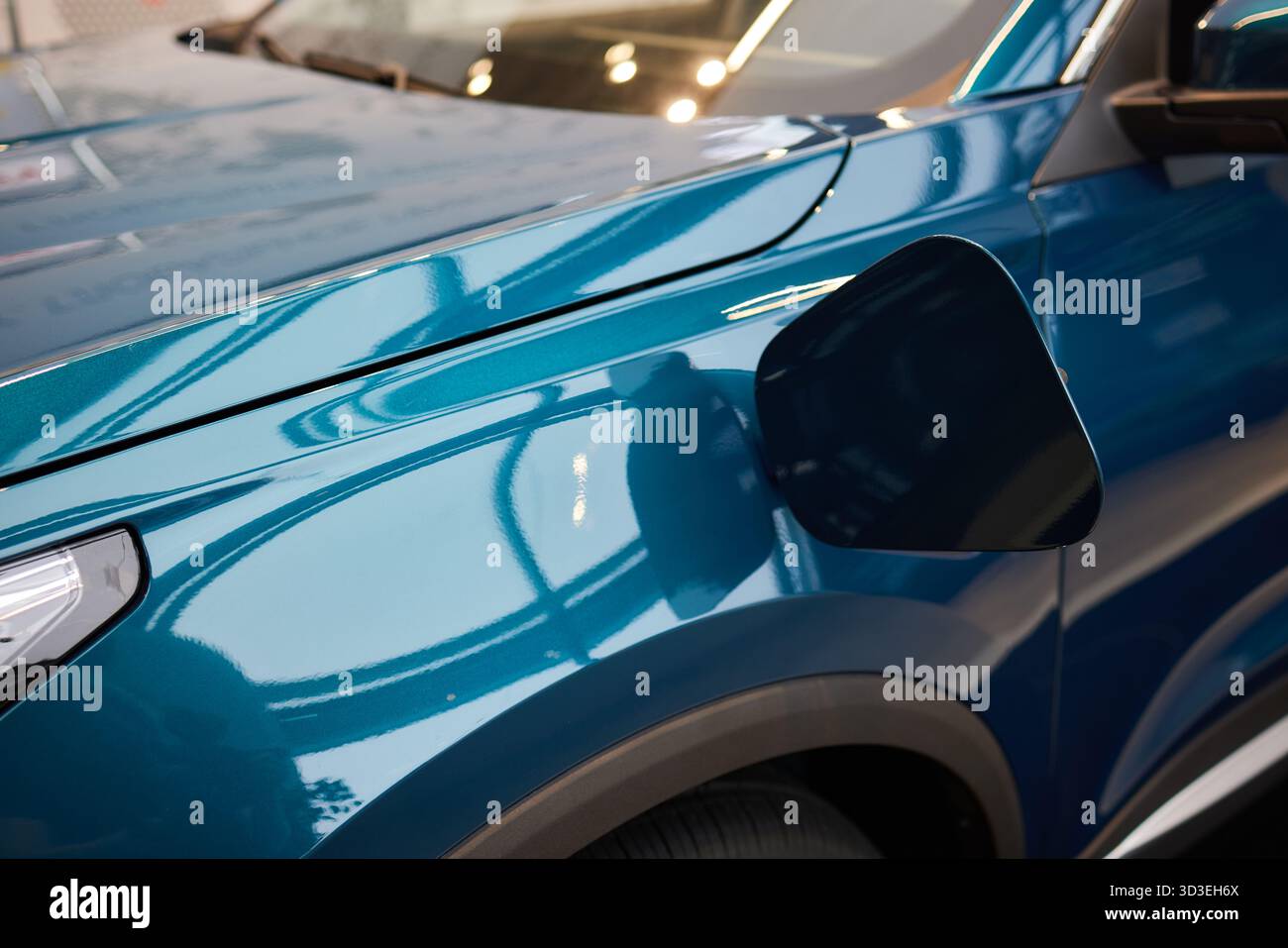 Unrecognizable businessman plugging electric car hi-res stock ...