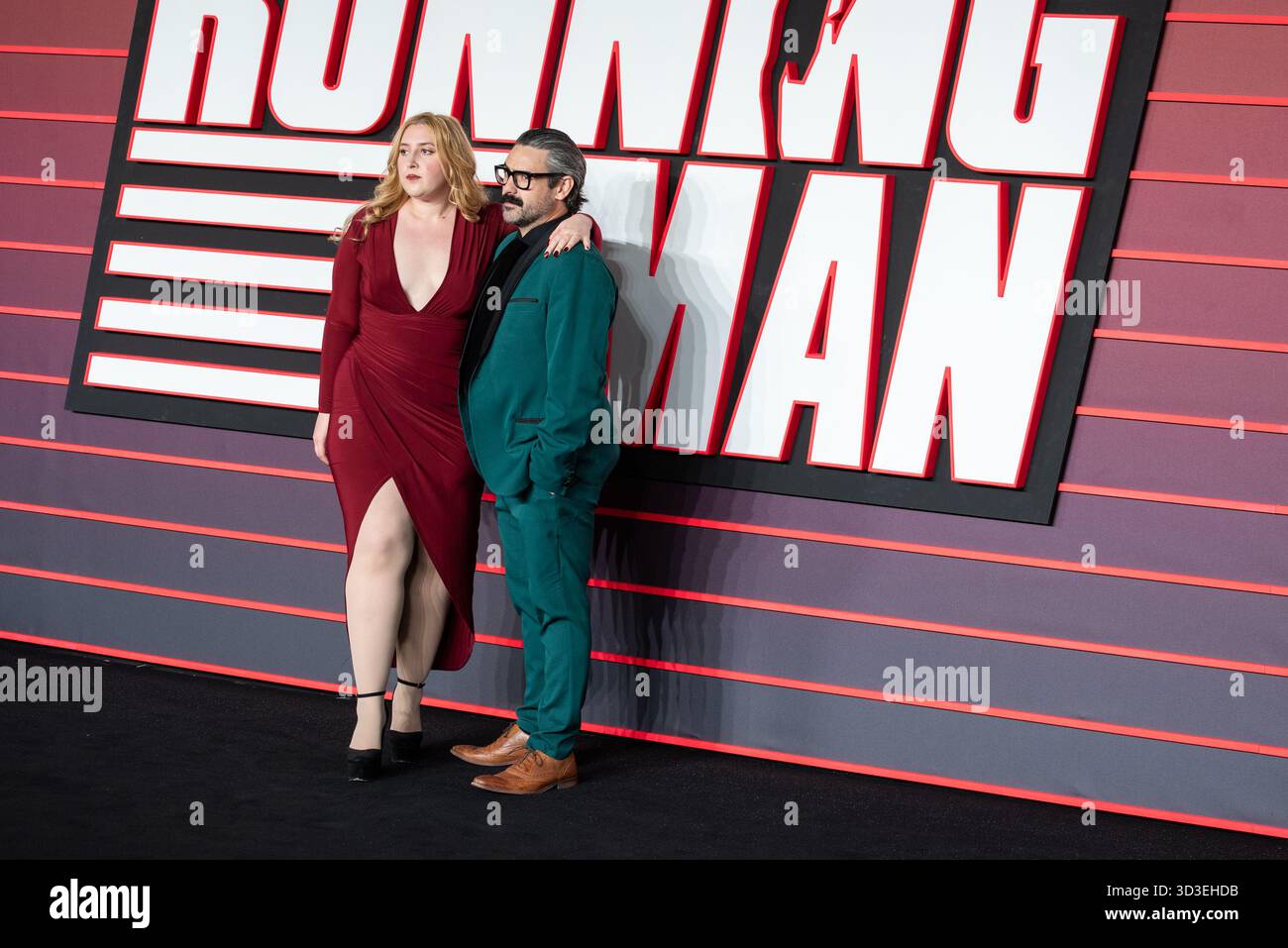 Honey Ross and Gav Murphy attend "The Running Man" UK Premiere at Odeon ...